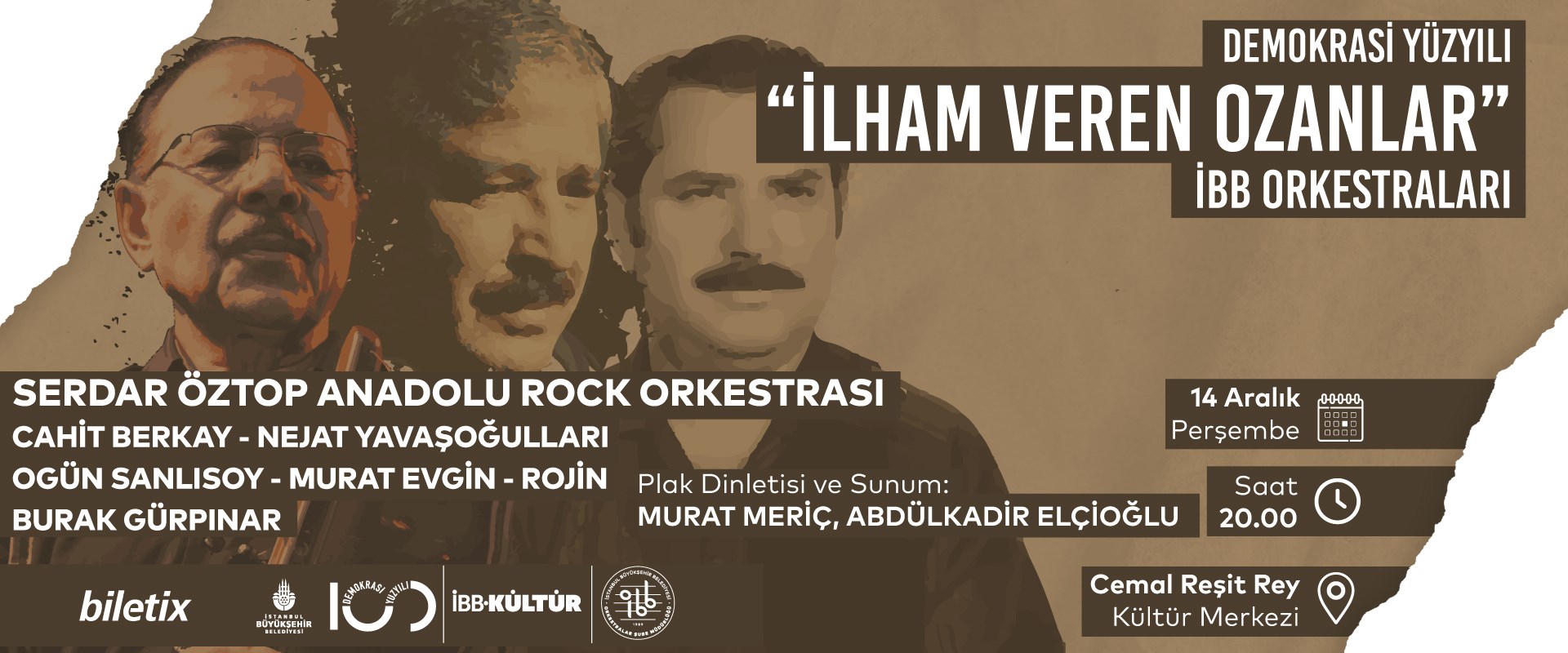 Cemal Reşit Rey | İBB ORKESTRALARI "İLHAM VEREN OZANLAR"